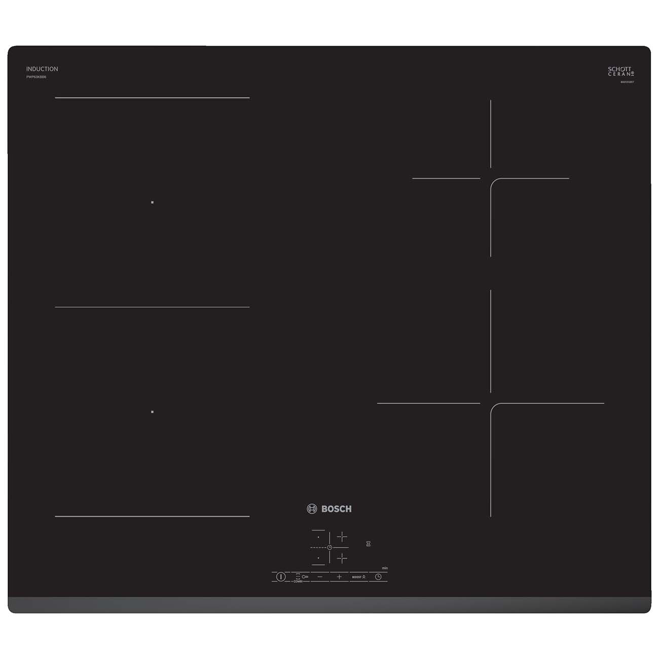 Купить Встраиваемая индукционная панель независимая Bosch Serie 4 ...