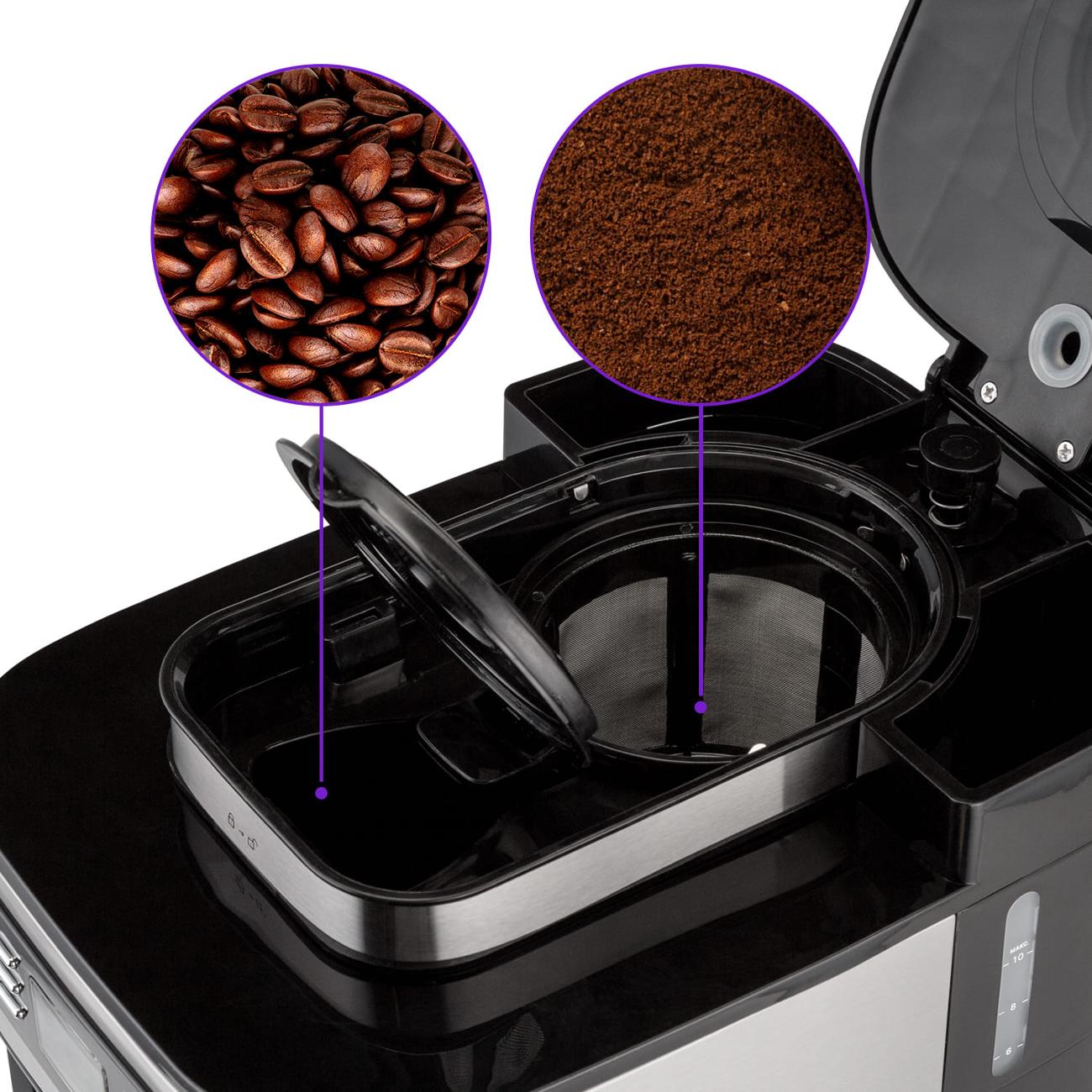 Купить Кофемашина автоматическая Kitfort КТ-781 по выгодной цене в интернет-магазине М.Видео