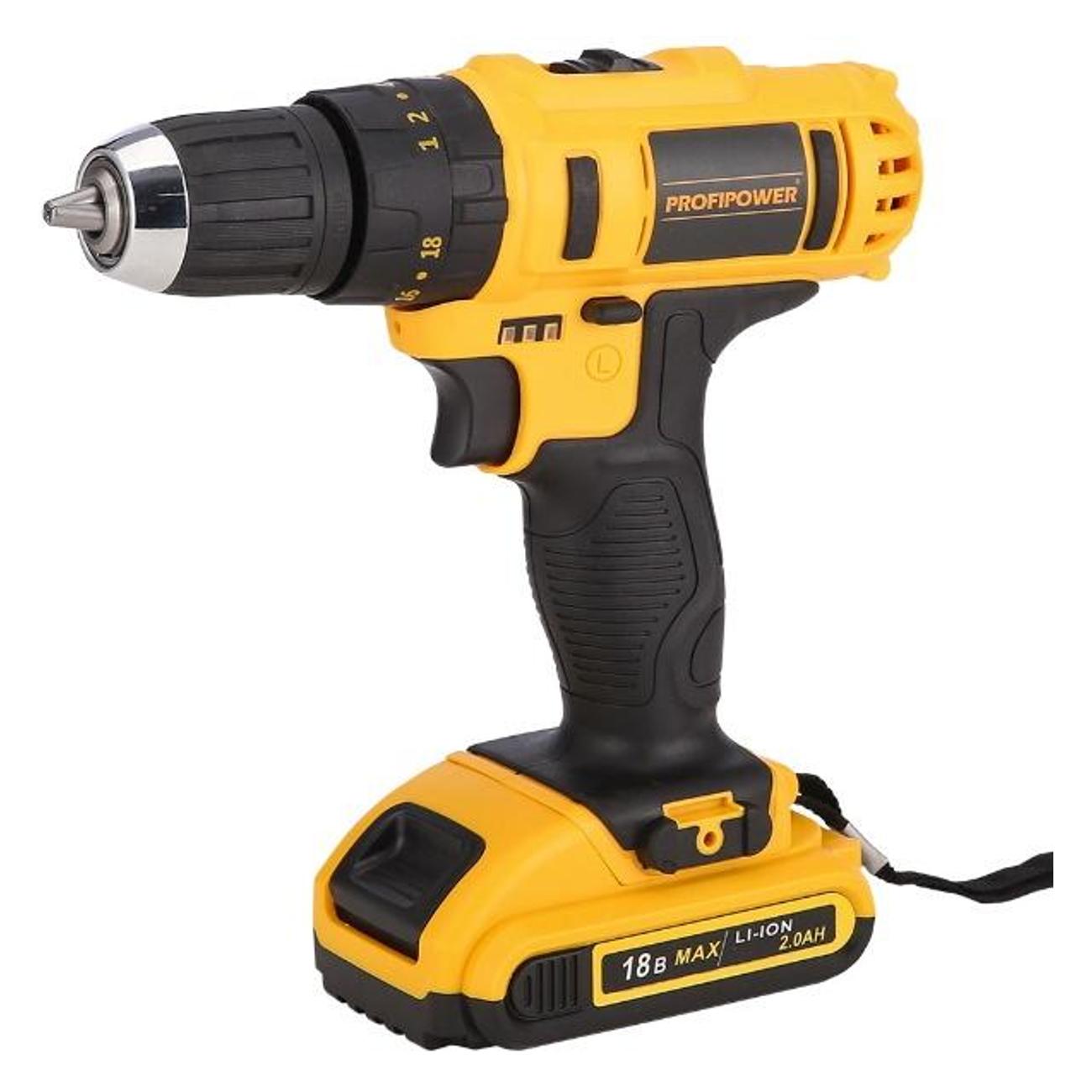 Купить Шуруповерт аккумуляторный ProfiPower DW-18B по выгодной цене в интернет-магазине М.Видео