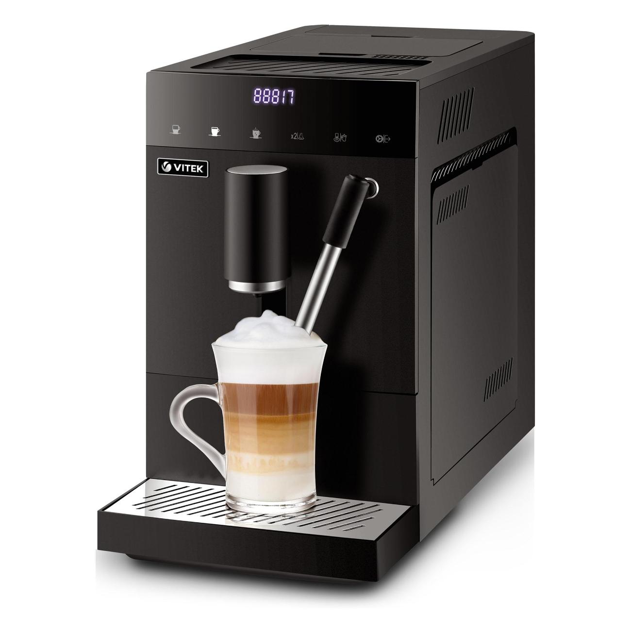 Купить Кофемашина автоматическая Vitek VT-8701 по выгодной цене в интернет-магазине М.Видео