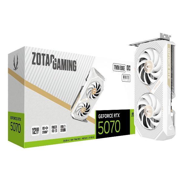 Купить Видеокарта Zotac RTX5070 TWIN EDGE OC WHITE ED 12GB GDDR7 192bit ...
