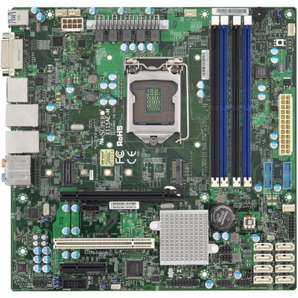 Купить Материнская плата Supermicro [MBD-X11SAE-M-B] по выгодной цене в интернет-магазине М.Видео